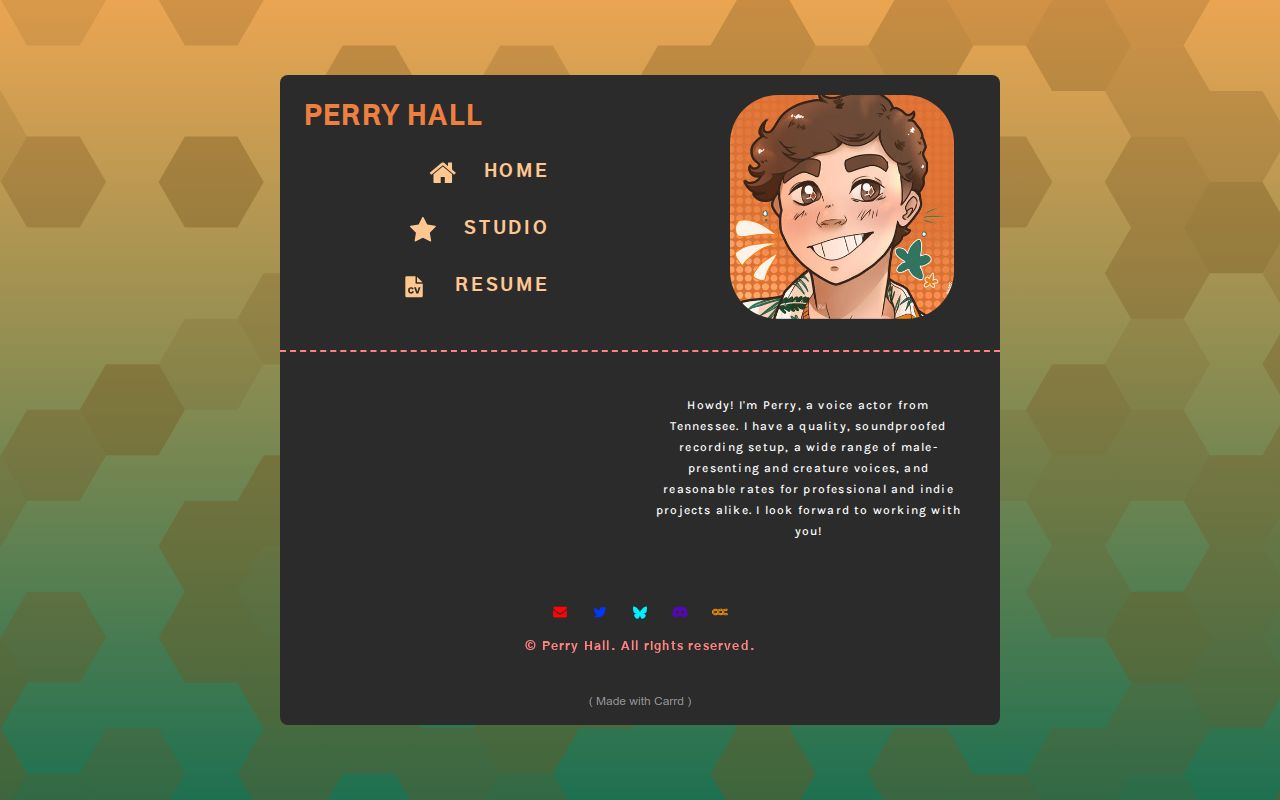 PerryHallVA, Voice Actor